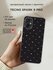 Чехол на Tecno Spark 9 Pro / Техно Спарк 9 Про с принтом "Черный фон и сердечки"
