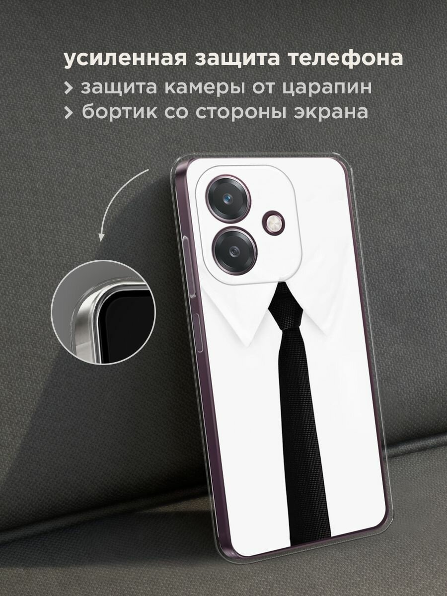 Силиконовый чехол на Oppo A3/A3x / Оппо А3/A3x с принтом "Галстук" — фото 1