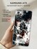 Чехол на Samsung Galaxy A73 / Самсунг Галакси А73 с принтом "Карты черепа в капю...