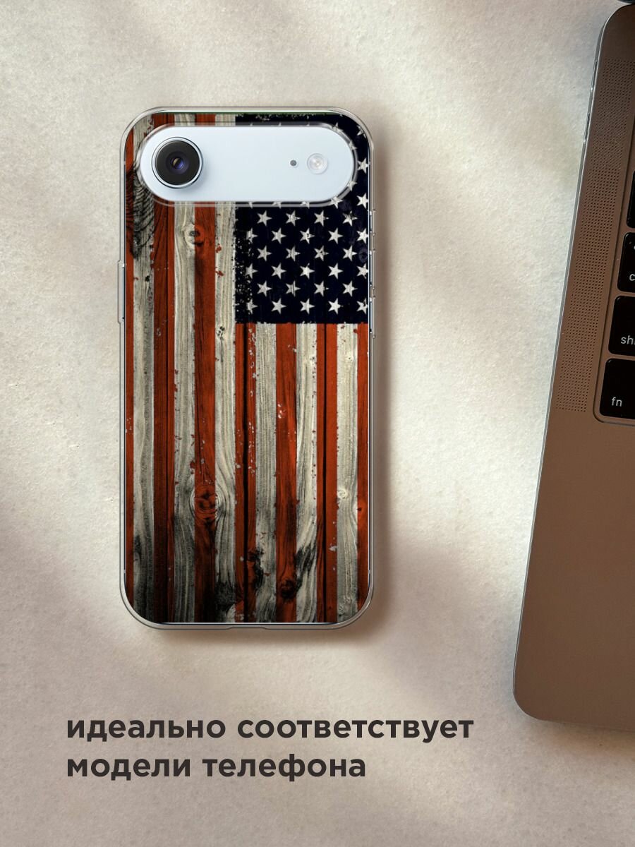 Силиконовый чехол на Apple iPhone Air / Айфон Айр с принтом "США" — фото 1