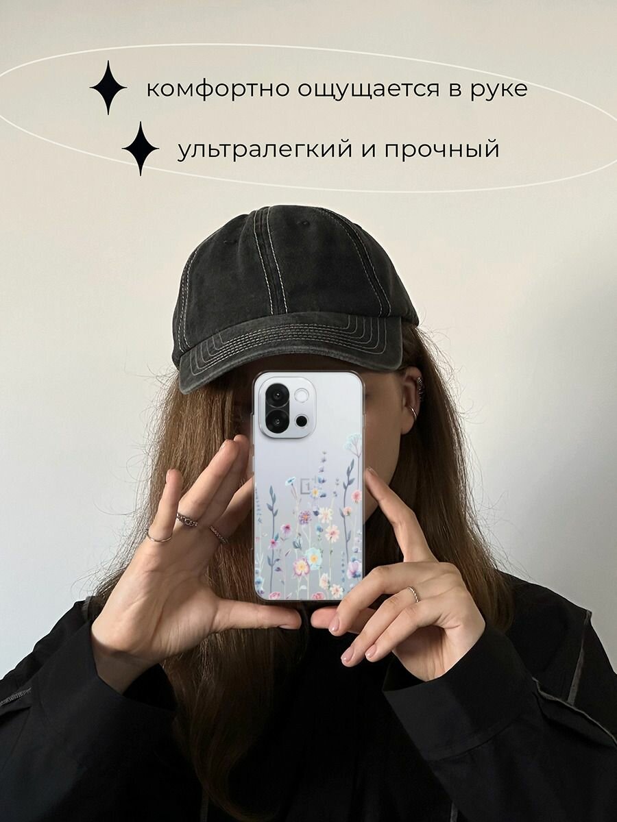 Чехол на OnePlus 13T / Ван Плас 13Т с принтом "Нежные полевые цветы" — фото 1