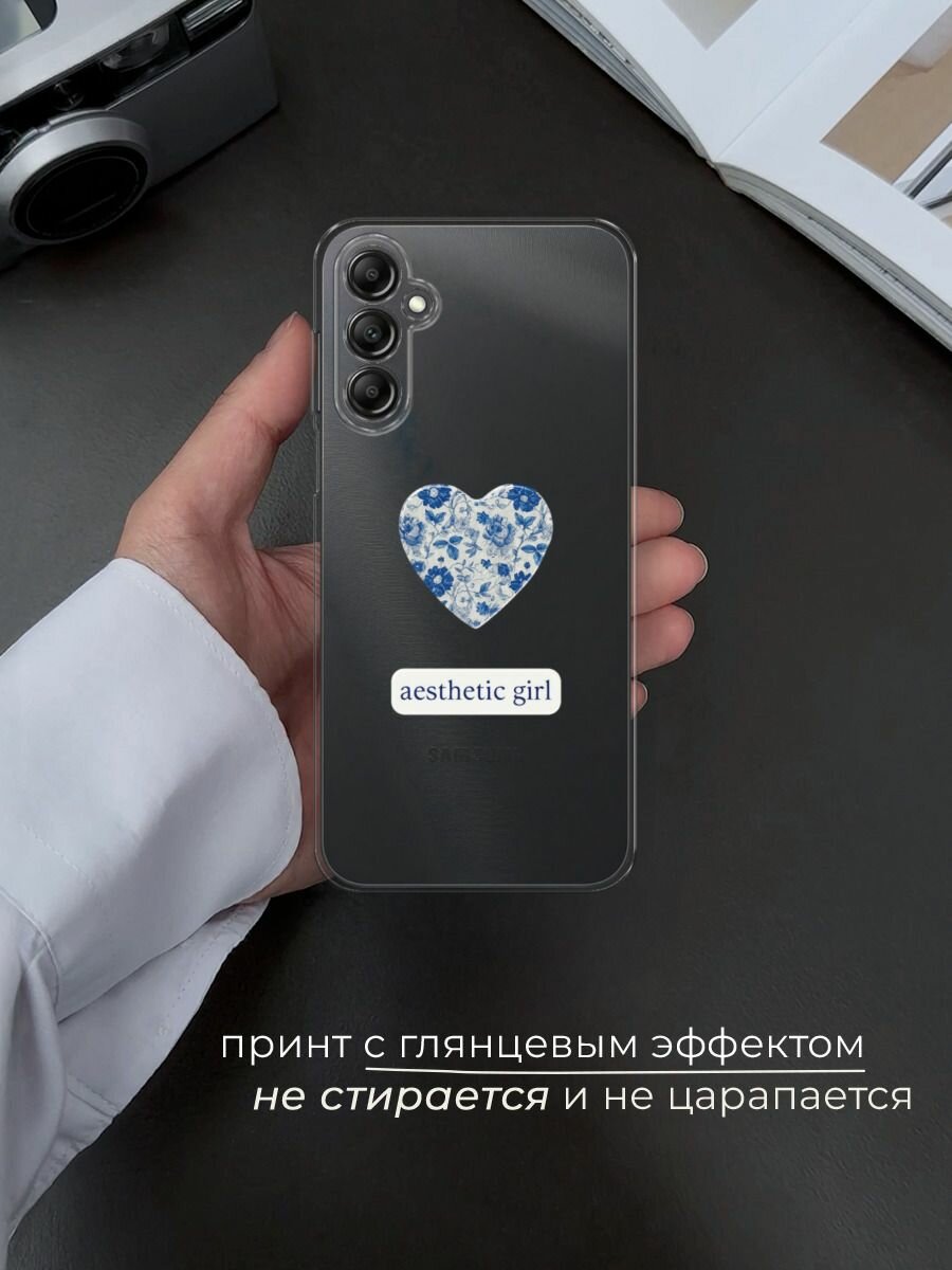 Чехол на Samsung Galaxy A15 / Самсунг А15 с принтом "Aesthetic girl" — фото 1