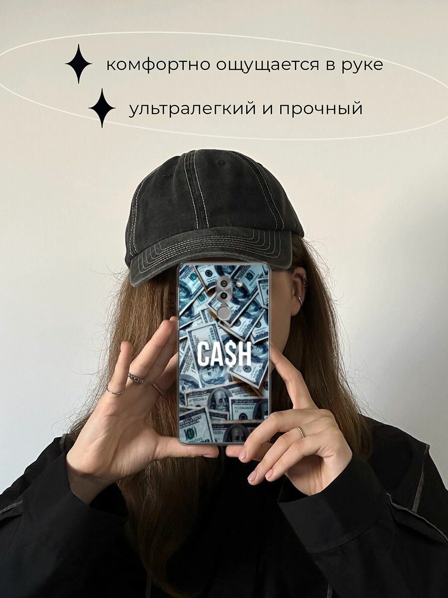 Силиконовый чехол на Honor 6X / Хонор 6Х с принтом "Cash" — фото 1