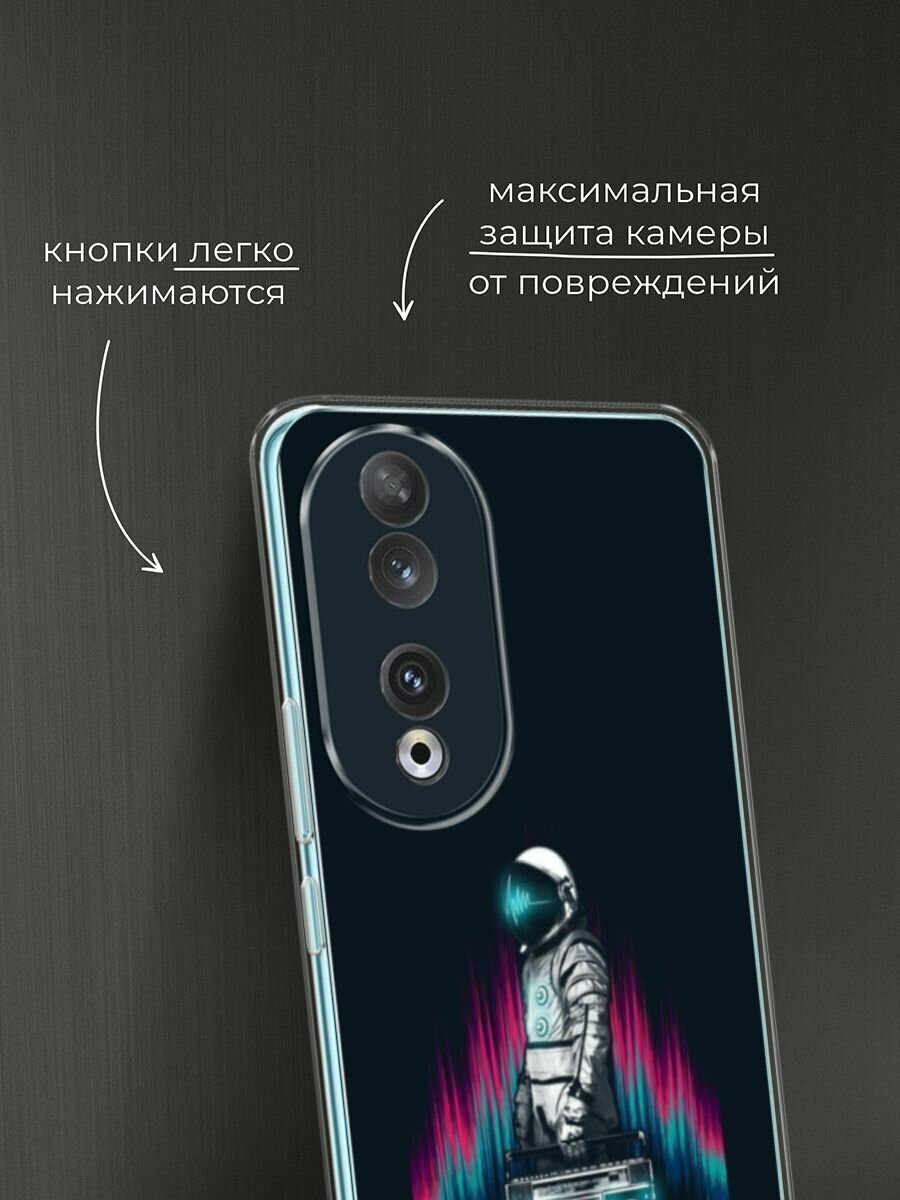 Чехол на Honor 90 / Хонор 90 с принтом "Космическая вечеринка" — фото 1