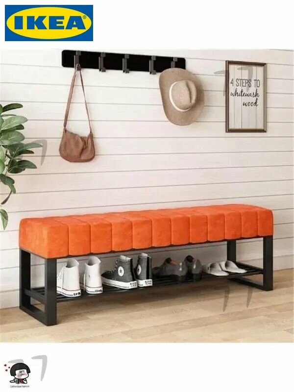 Банкетка, Капвелюр, 100х32х45 см