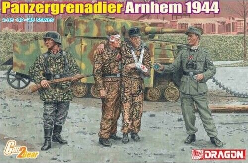 DRAGON 1/35 6648 Раненые Waffen SS Panzergrenadier Arnhem 1944 (4 фигуры) Gen2