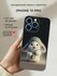 Чехол на Apple iPhone 13 Pro / Айфон 13 Про с принтом "Белый крольчонок в шапке"