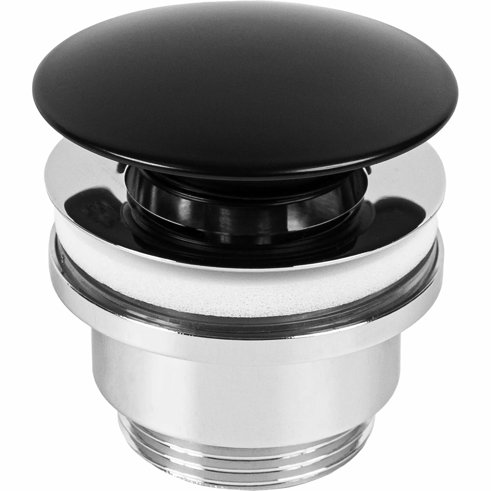 Раковина монлид клик-клак 40 мм черный материал стекло-аппарат