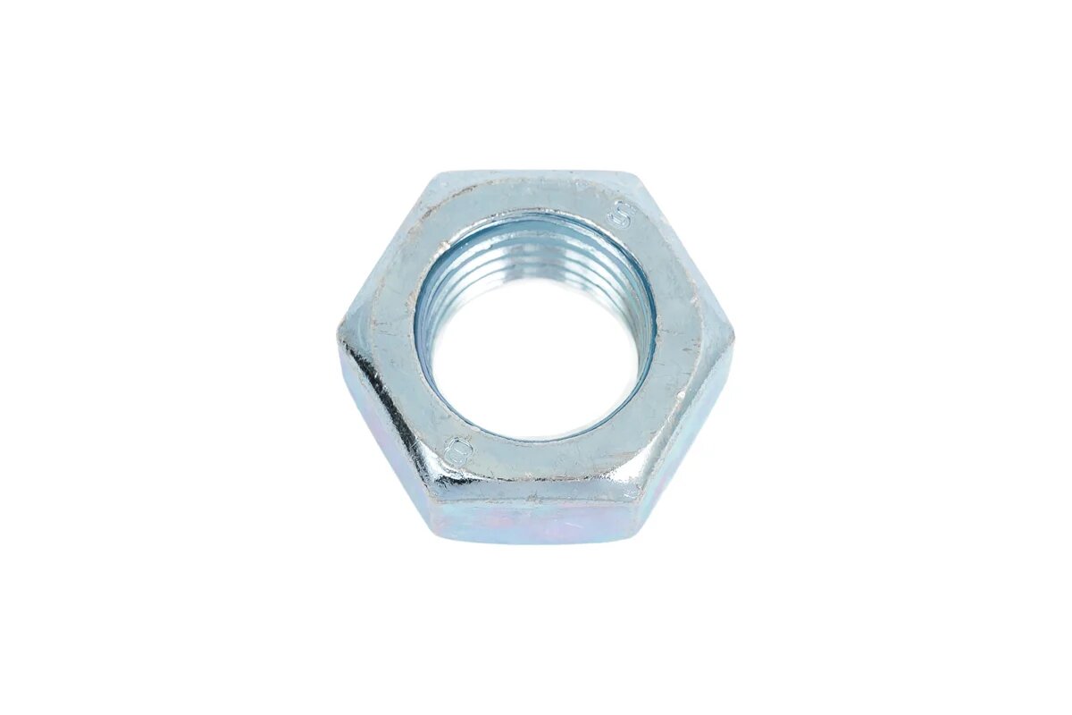 Гайка Евразия DIN 934 кл. пр. 8.0, резьба M16, гальваническое цинковое покрытие, набор 10 шт