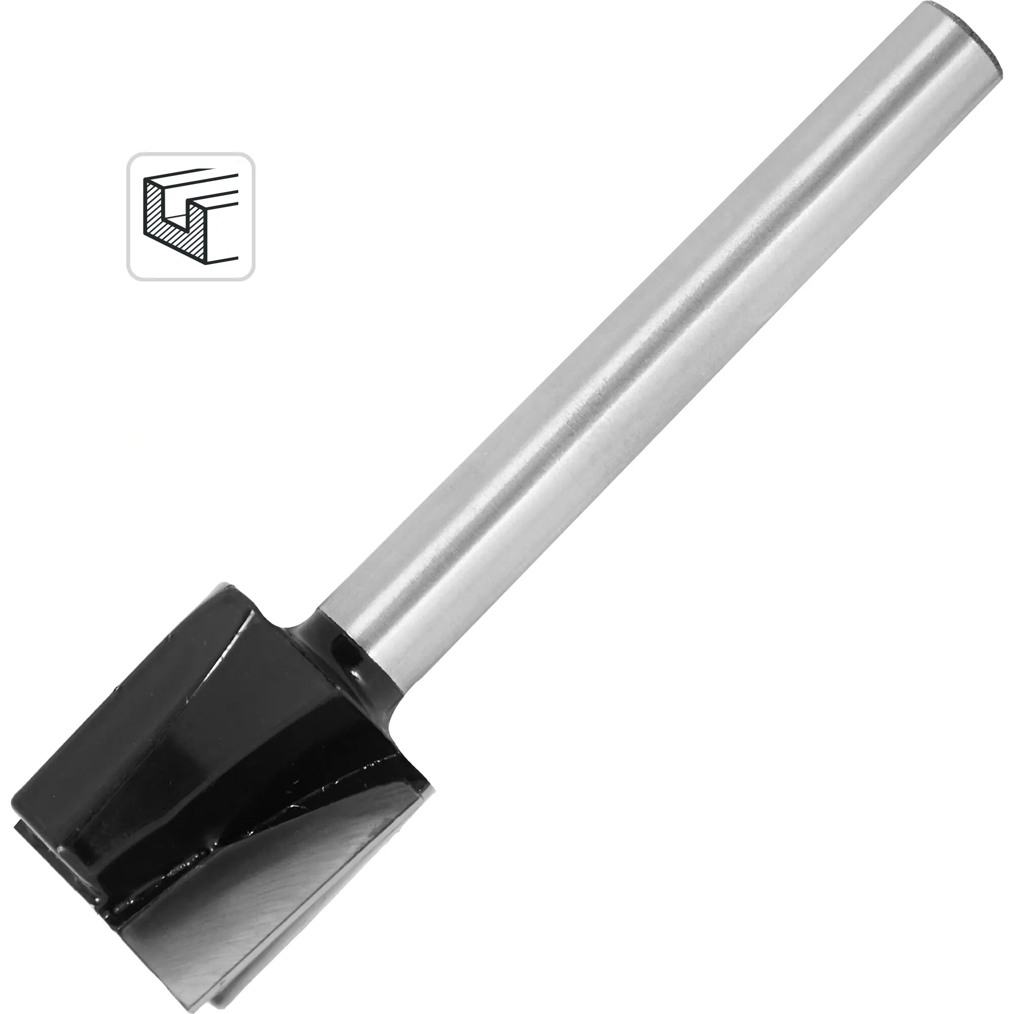 Фреза по дереву пазовая T-образная 32x30 мм, хвостовик 12 мм, 1410102, для точных пазов