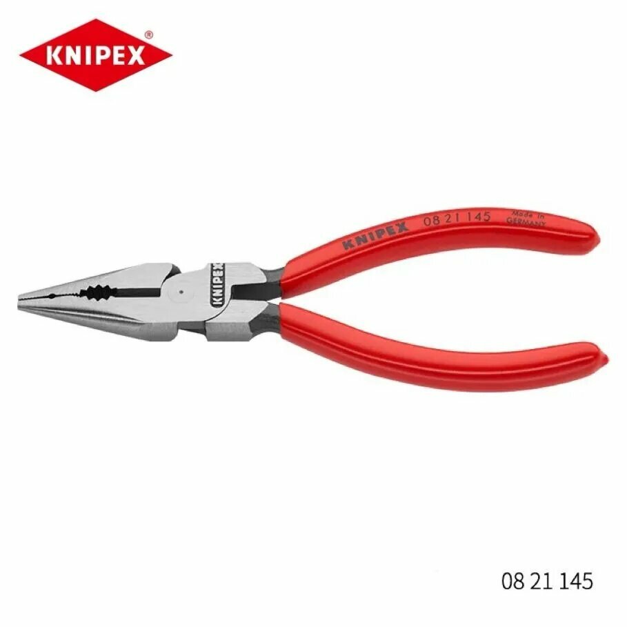 Плоскогубцы KNIPEX комбинированные остроконечные с удлинёнными губками KN-0821145
