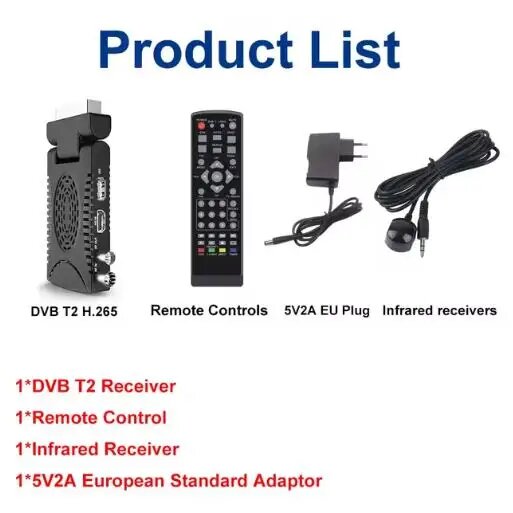 Спутниковый ТВ-приемник BEESHI DVB-T2 H.265, NO Wifi, Европейская