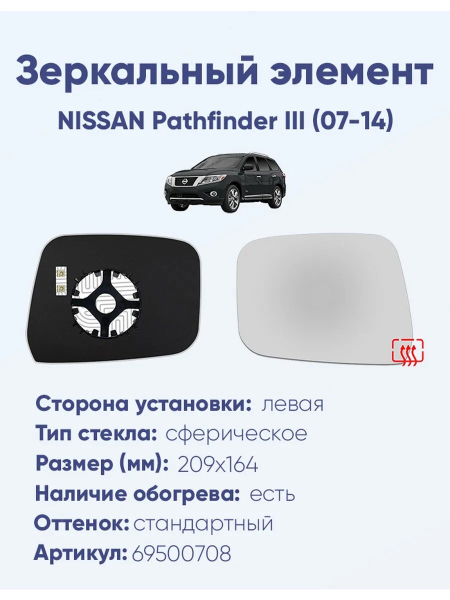 Зеркало NISSAN Pathfinder III (07-14) 69500708