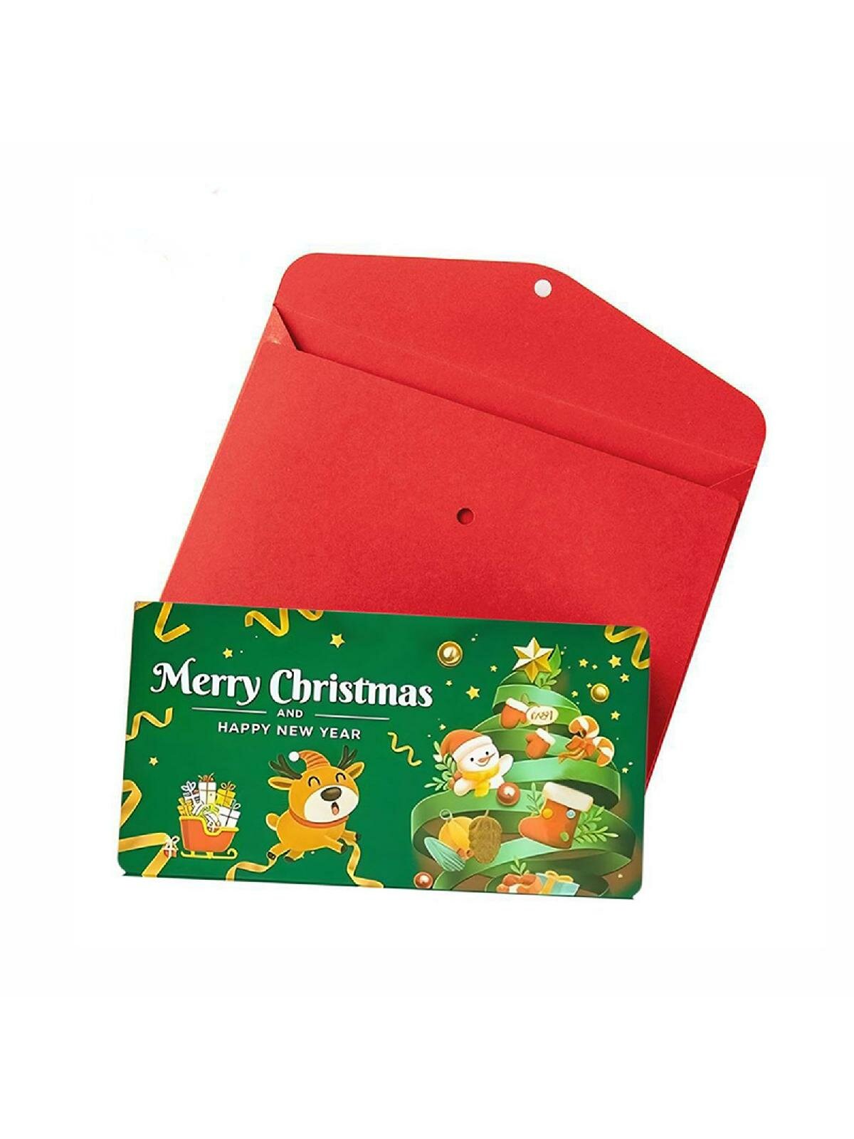 Праздничный держатель для денег из белого картона с 6 отделениями-сюрпризами, конверт для наличных денег