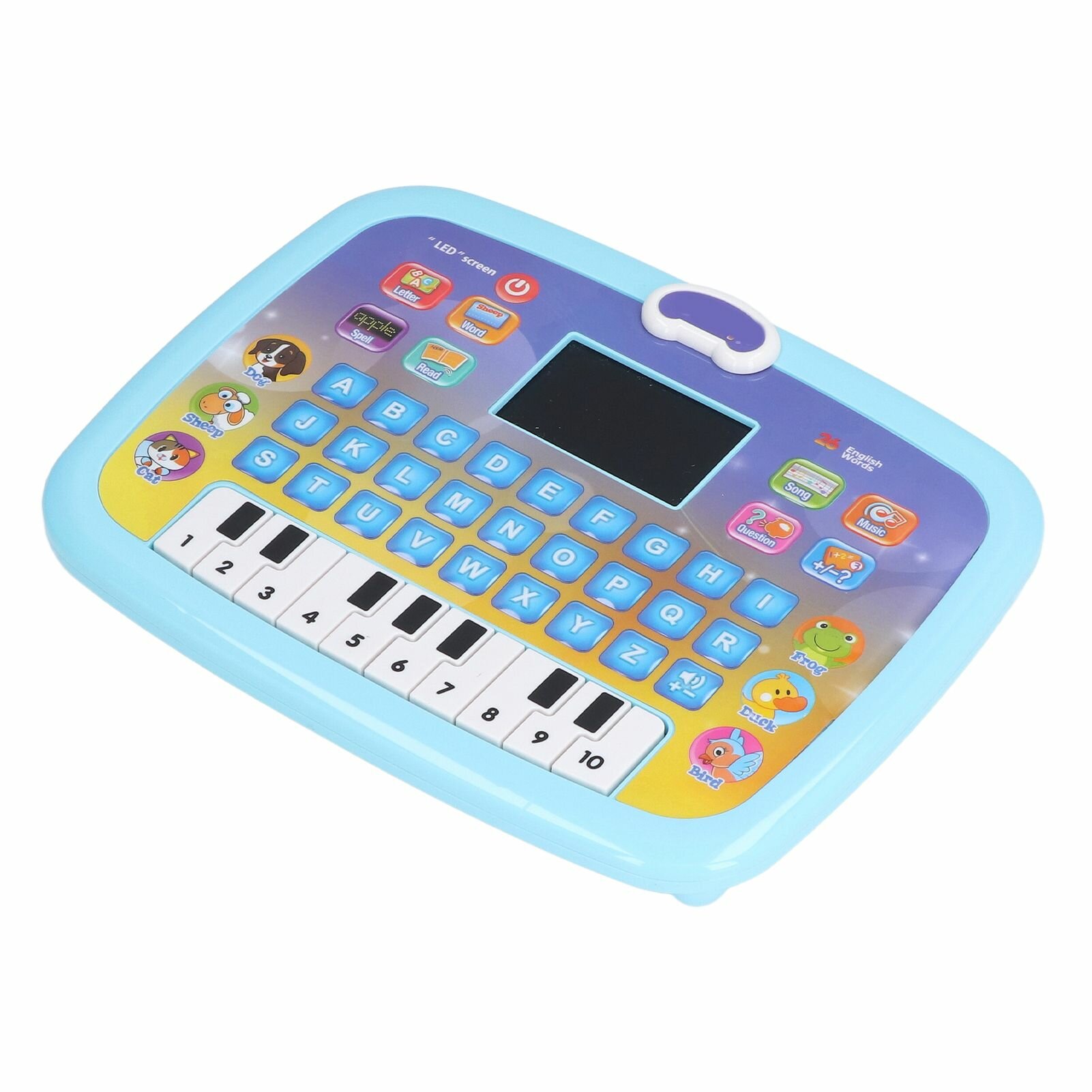 Детский обучающий компьютер для дошкольников, интерактивная игрушка, размер 23.5x18.5 см, подходит для детей от 3 лет
