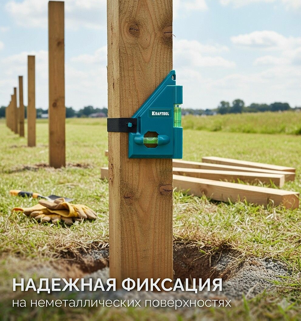 KRAFTOOL POST-LEVEL 3 глазка магнитный угловой уровень 34788