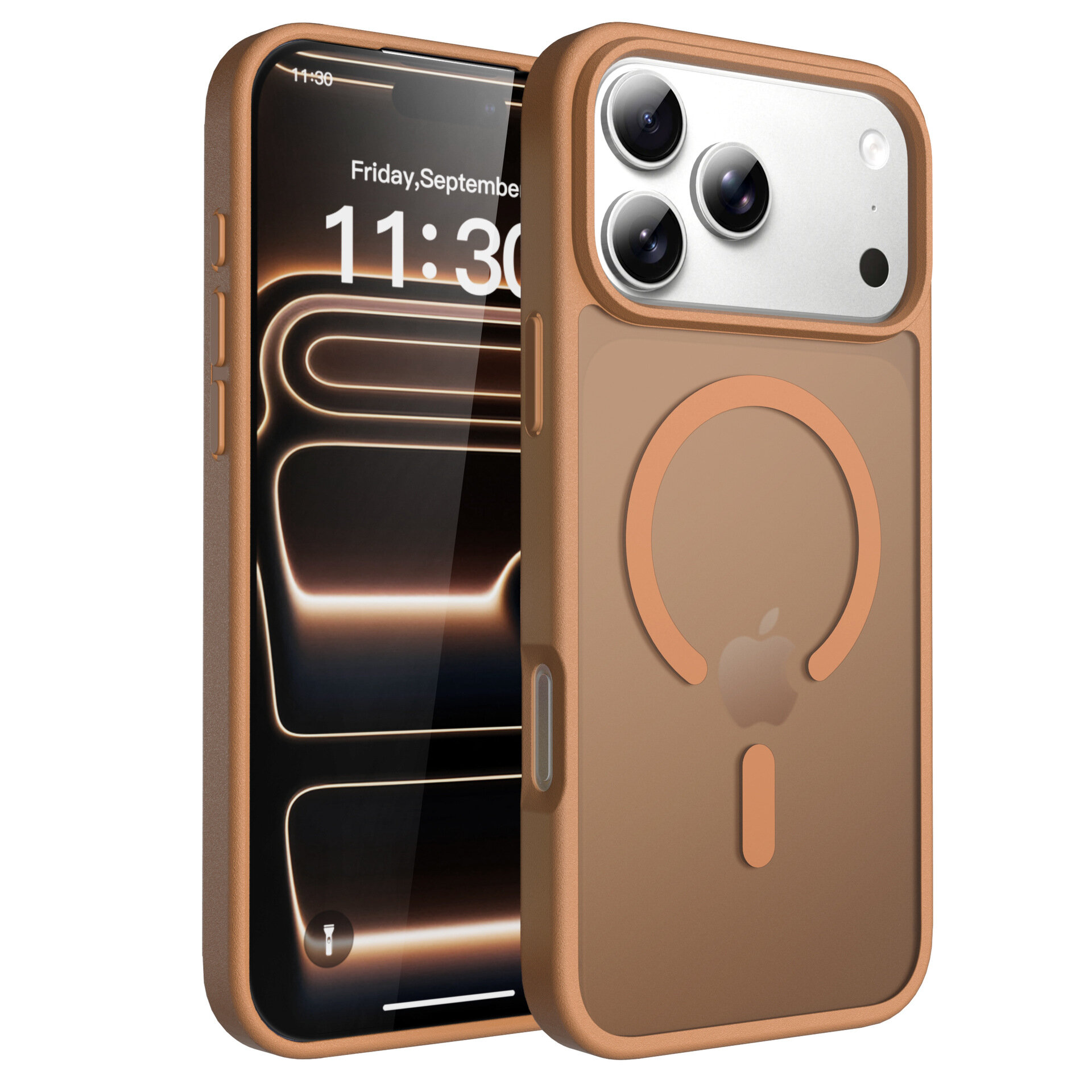 Чехол для мобильного телефона iphone17pro max с магнитным матовым покрытием для защиты от падения