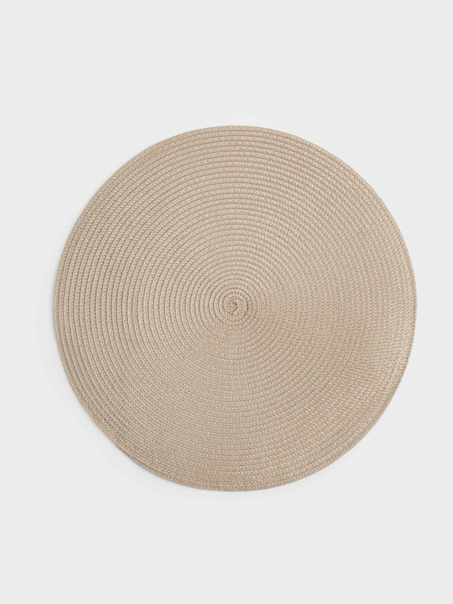 Салфетка под приборы, 38 см, полипропилен, круглая, бежевая, Circle