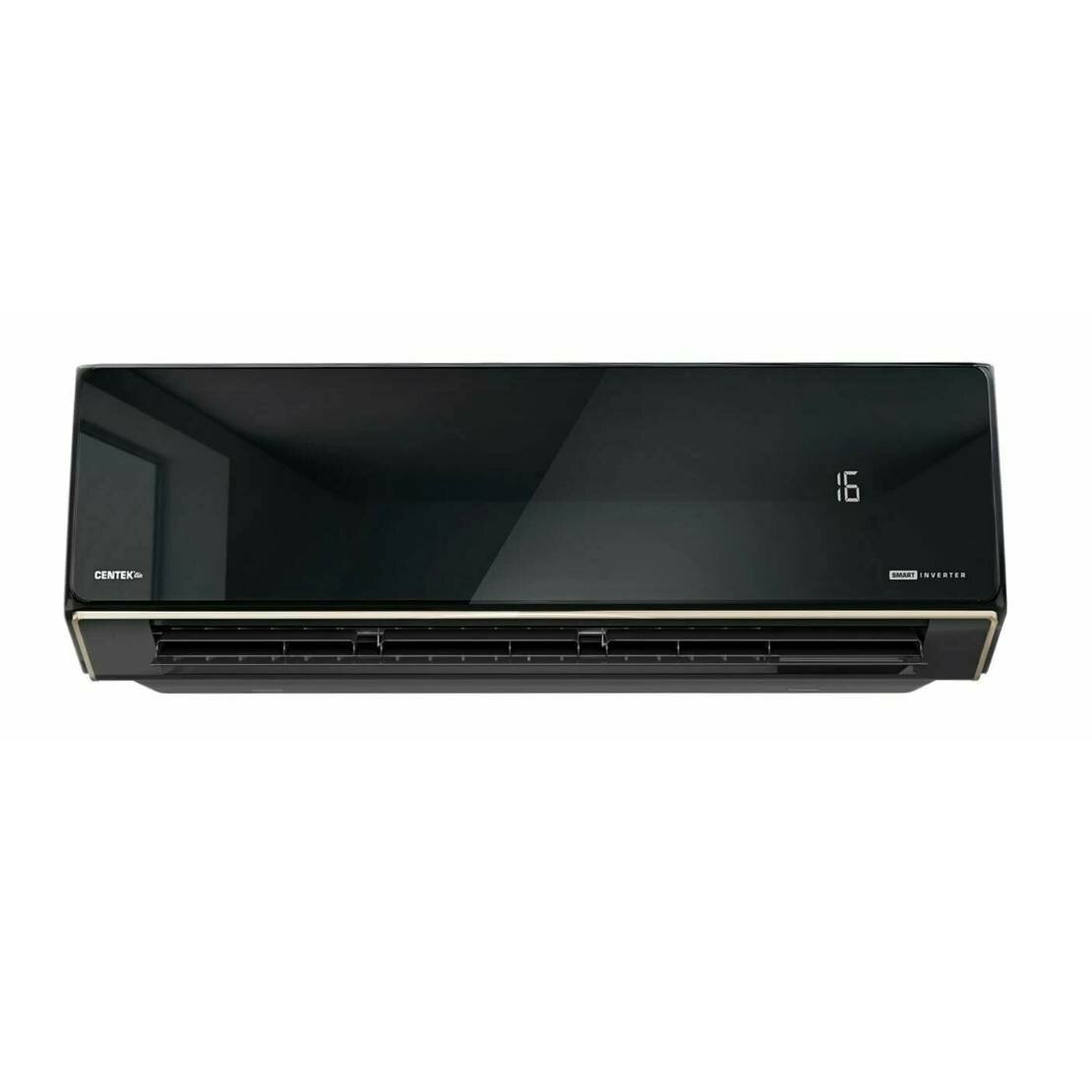 Кондиционер cплит-система Centek CT-65U13, инверторный, охлаждение 3.8 кВт, обогрев 3.9 кВт, A++, турбо режим, черный