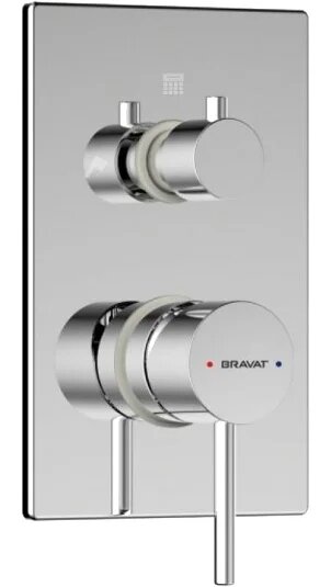 Встраиваемый смеситель для душа и ванны Bravat Arc P69193C-ENG