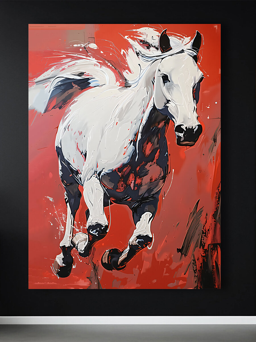 Картина на стену - "Абстракция, модерн, масло, живопись" , 50х70 см.