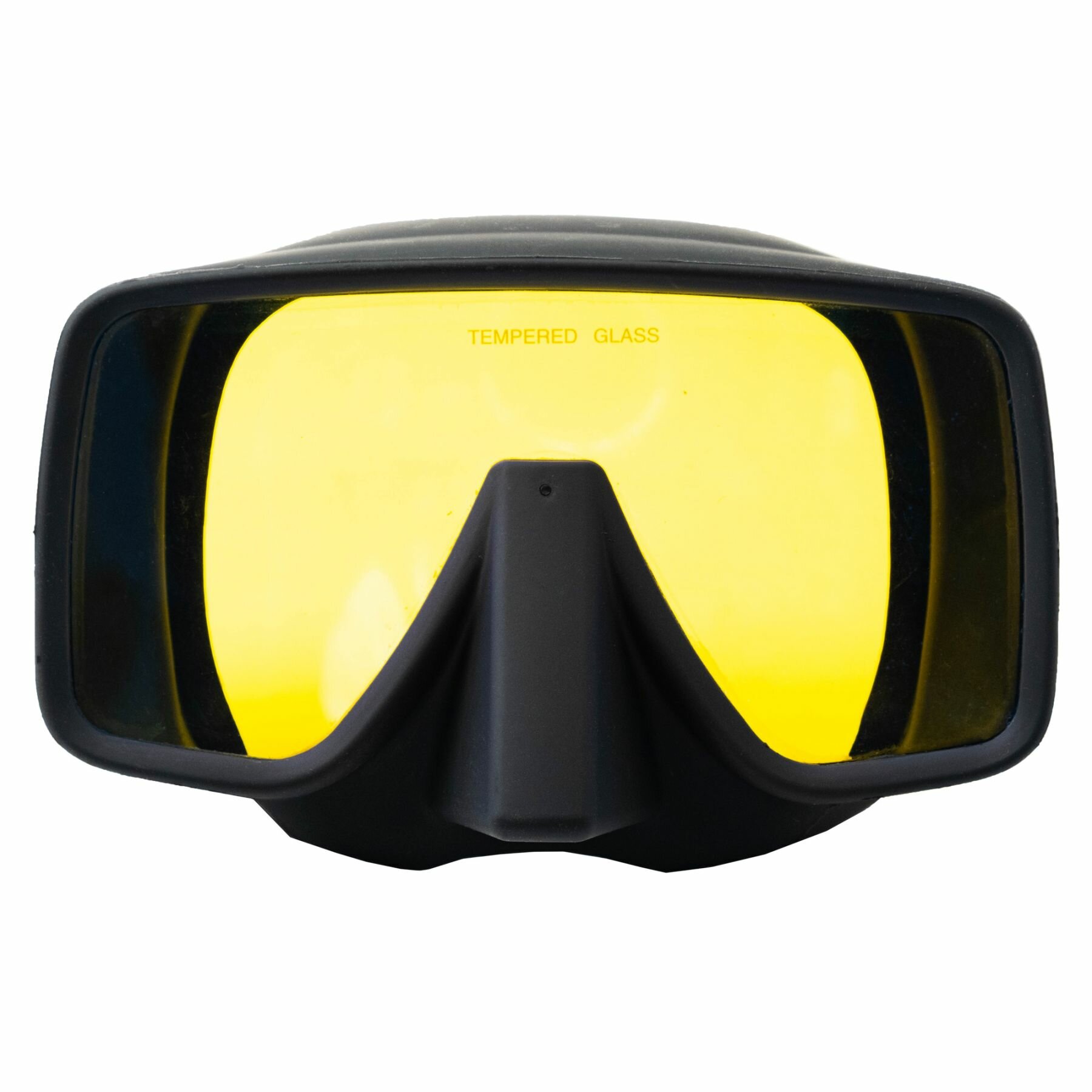 Маска для плавания MARLIN Saturn Matte, с широким обзором, черный цвет с просветленным стеклом