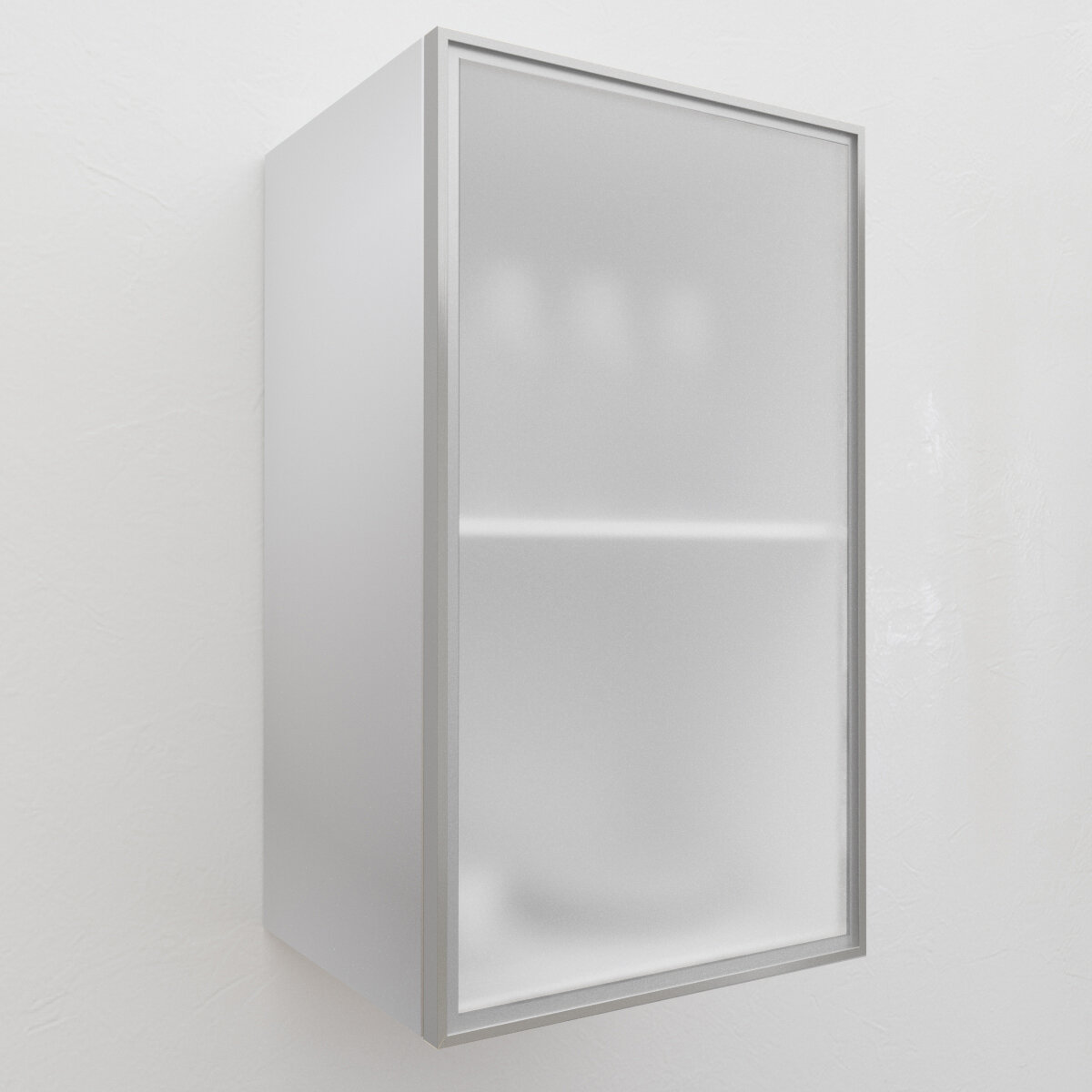 Фасад из алюминиевого профиля со стеклом Aluminum Glass 40х70 см, алюминий браш/сатинат