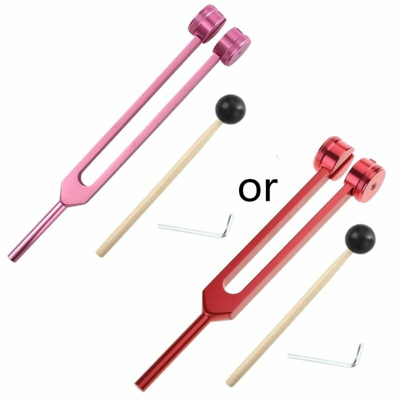 Камертон 128 Гц для звукотерапии, красный