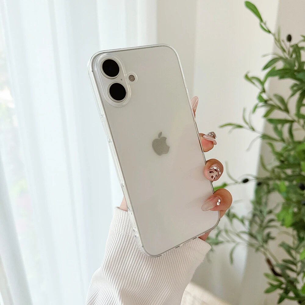 Прозрачный чехол для iPhone 17 Белый