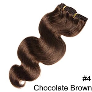 Doreen Hair пряди на зажимах волнистые коричнево-блондинка 160г # 4, 160 г/комплект, 20 дюймов
