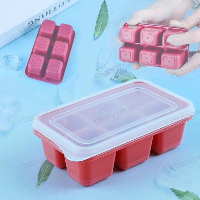 Форма для льда кубик, 6 ячеек, формочка для заморозки