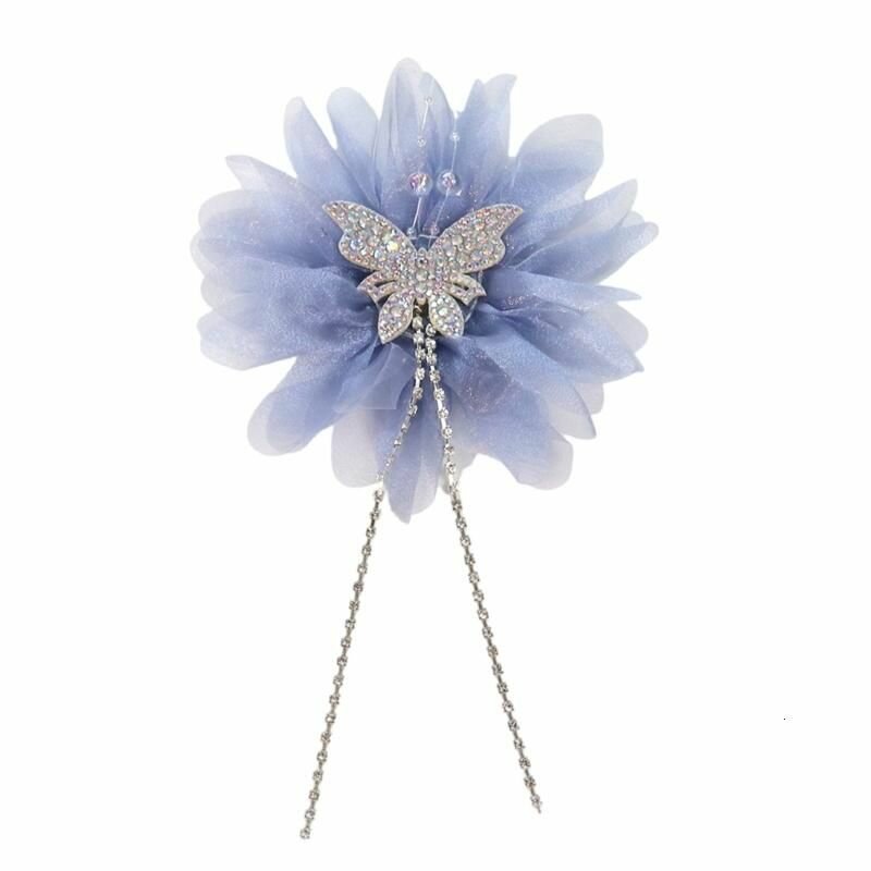 Кристальная бабочка для аппликации, Синий