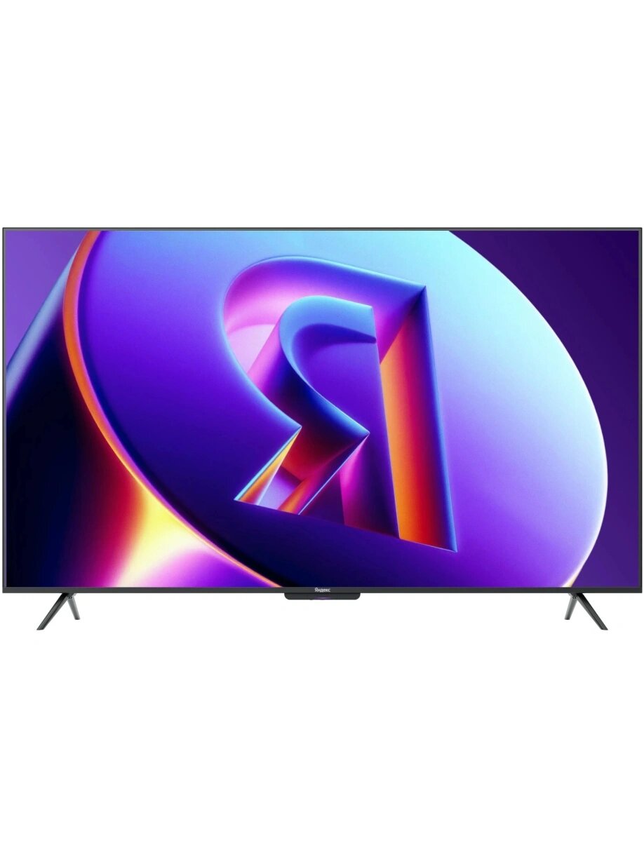 Телевизор QLED Yandex 65" ТВ Станция Про MiniLED Smart Яндекс. ТВ черный/4K Ultra HD/144Hz MEMC/USB/W