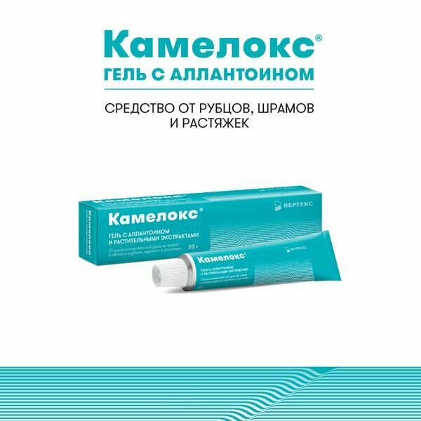 Камелокс гель с аллантоином и растительными экстрактами туба 20г — фото 1