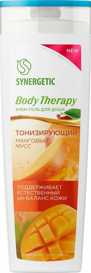 Гель д/душа SYNERGETIC Body Therapy Манговый мусс 400028 380мл