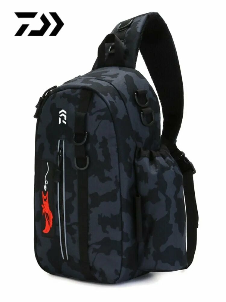 Рюкзак Daiwa для спиннинга, универсальный, с креплением для удочек, вместительный, трансформируется в поясную сумку
