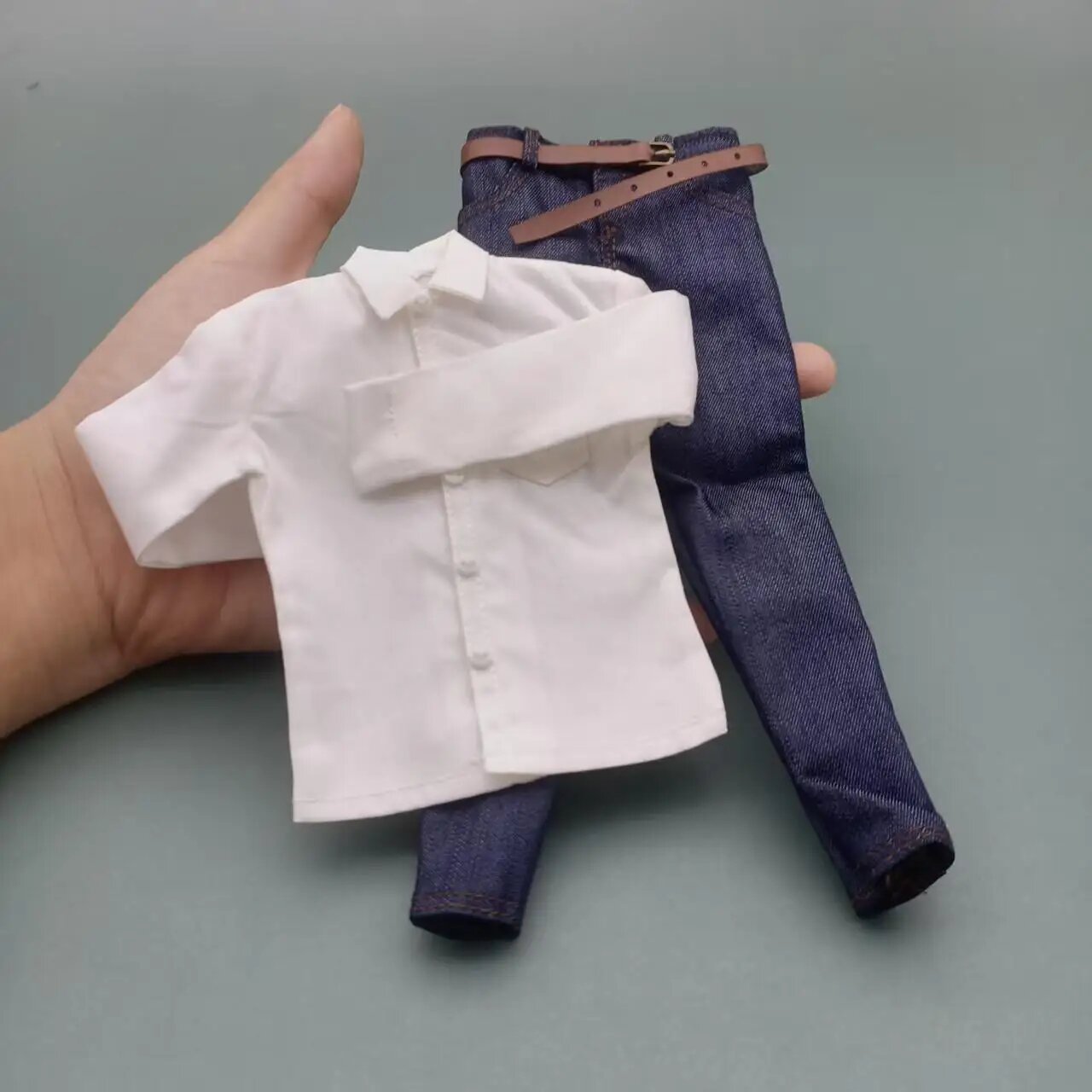 Tbleague 1/6 армейская зелёная рубашка + джинсы для 12-дюймовой фигурки Clothes Set N