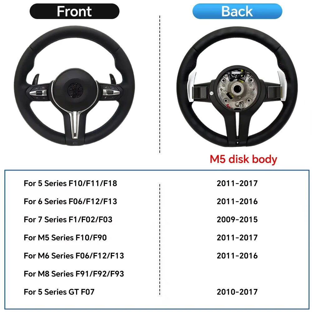Кожаный руль COIKA для BMW F30 F20 F22 F23 F33 F34 X1 F48 F15 X3 F25 M3 F80 E90 E70 E84 M Sport Carbon Customize