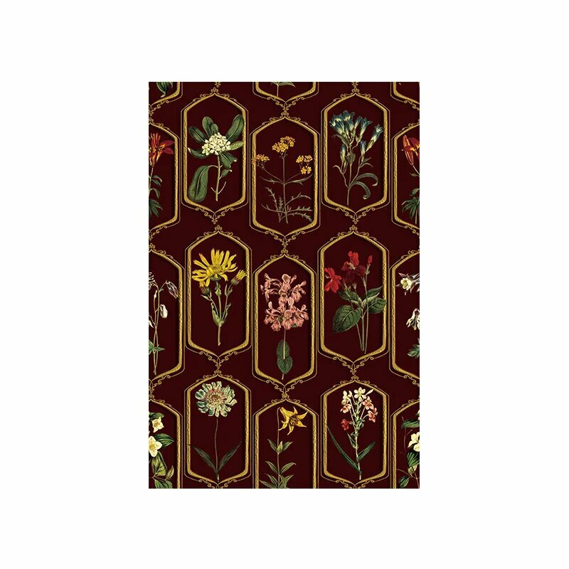 Виниловые обои Meihodan с цветочным рисунком Red, 3mx44cm