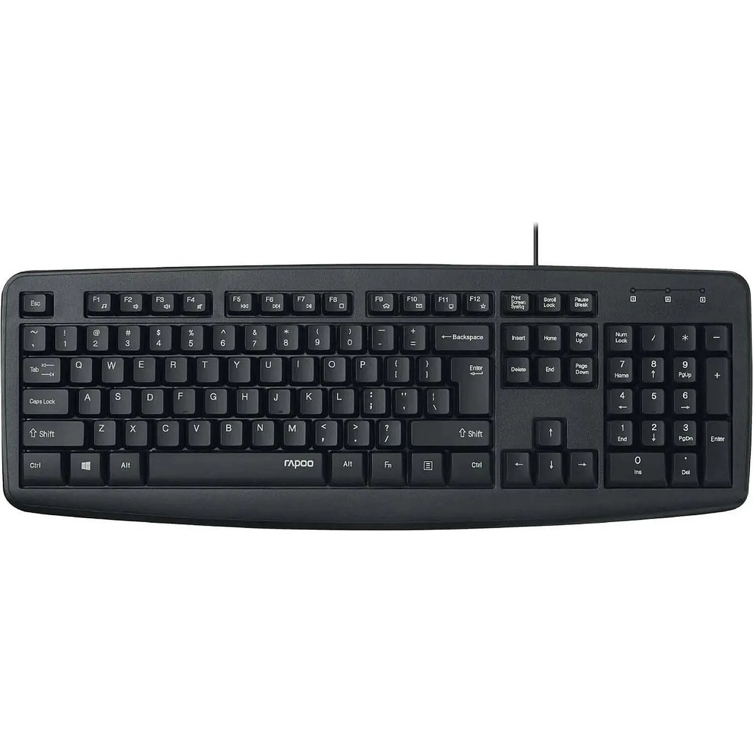 Клавиатура RAPOO NK2600 проводная, цвет - черный