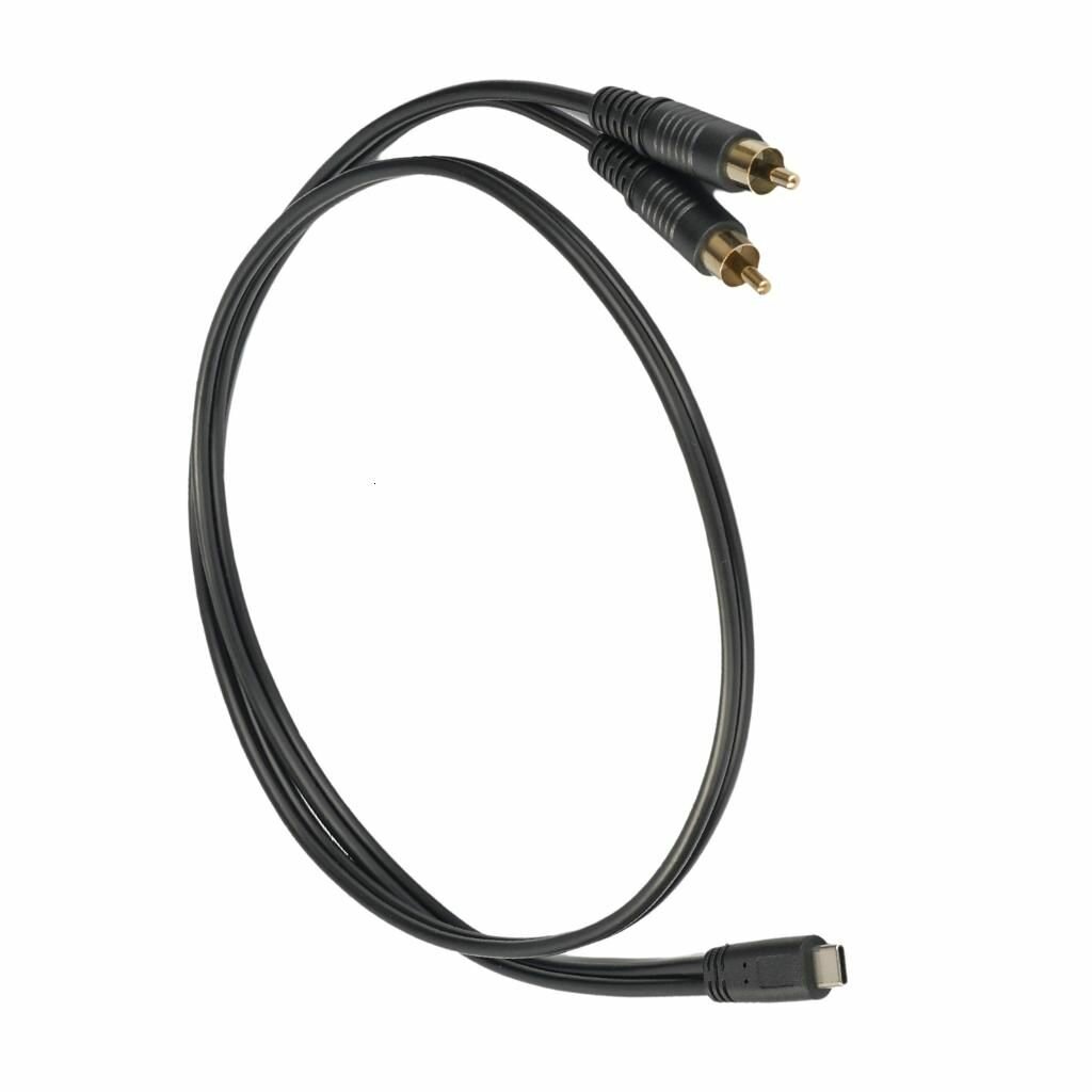 Кабель USB/USB-C на 2 RCA для аудио, - тип от 1 до 2 rca