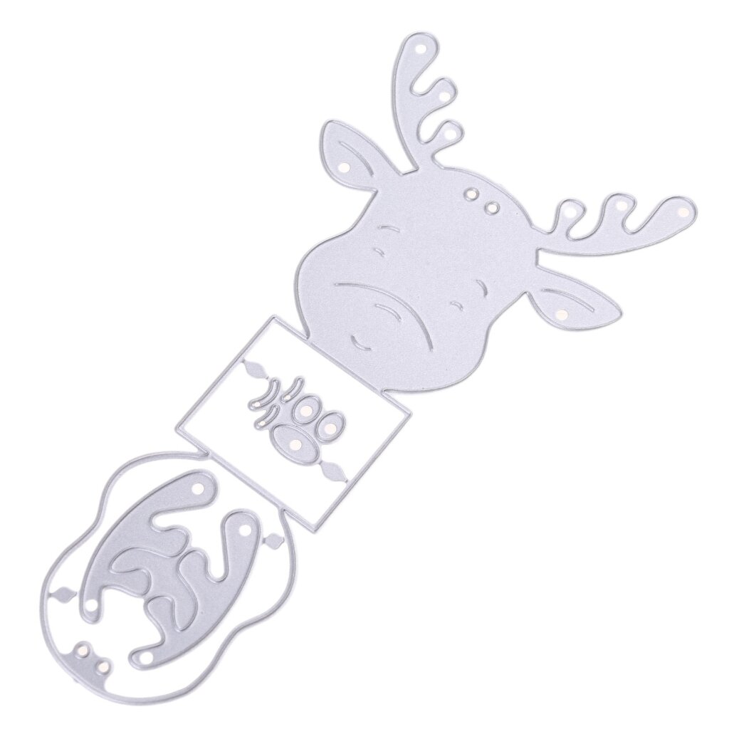Трафареты для вырезания и тиснения с изображением оленя для создания поздравительных открыток и DIY скрапбукинга