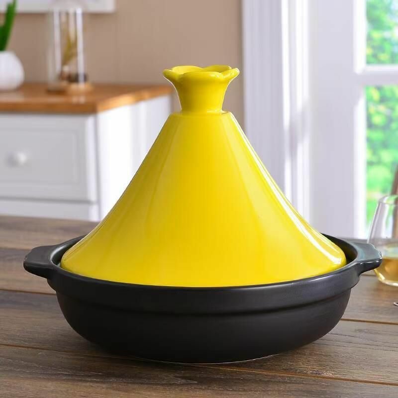 Тажин, 29.3см, 2л, с крышкой, чугун/керамика, красный