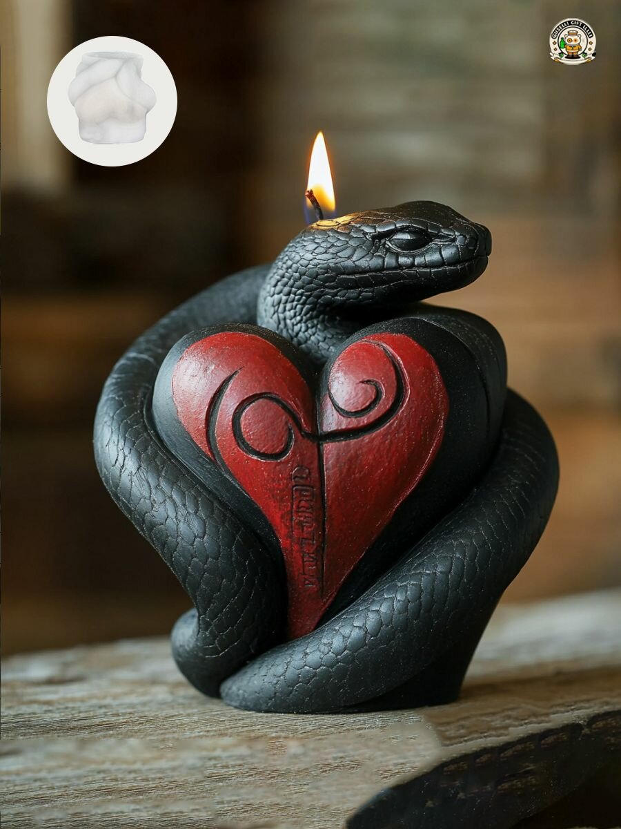 Силиконовая форма,"Змея", и может использоваться для изготовления Гипсовой, свеча, мыла и шоколада