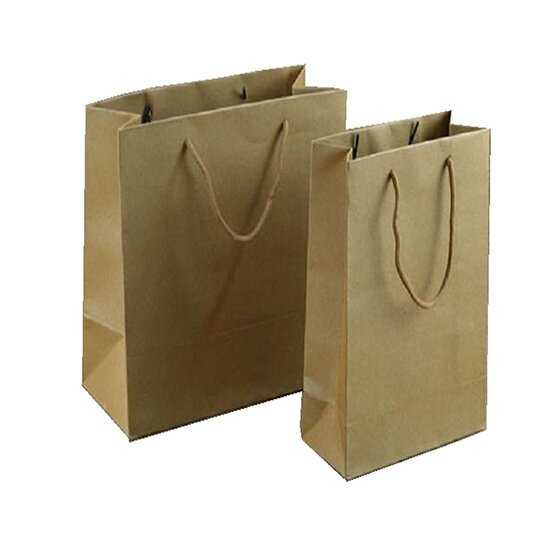 Fashionable paper gift bags for celebrations and gift giving kraft 18x29x9cm
