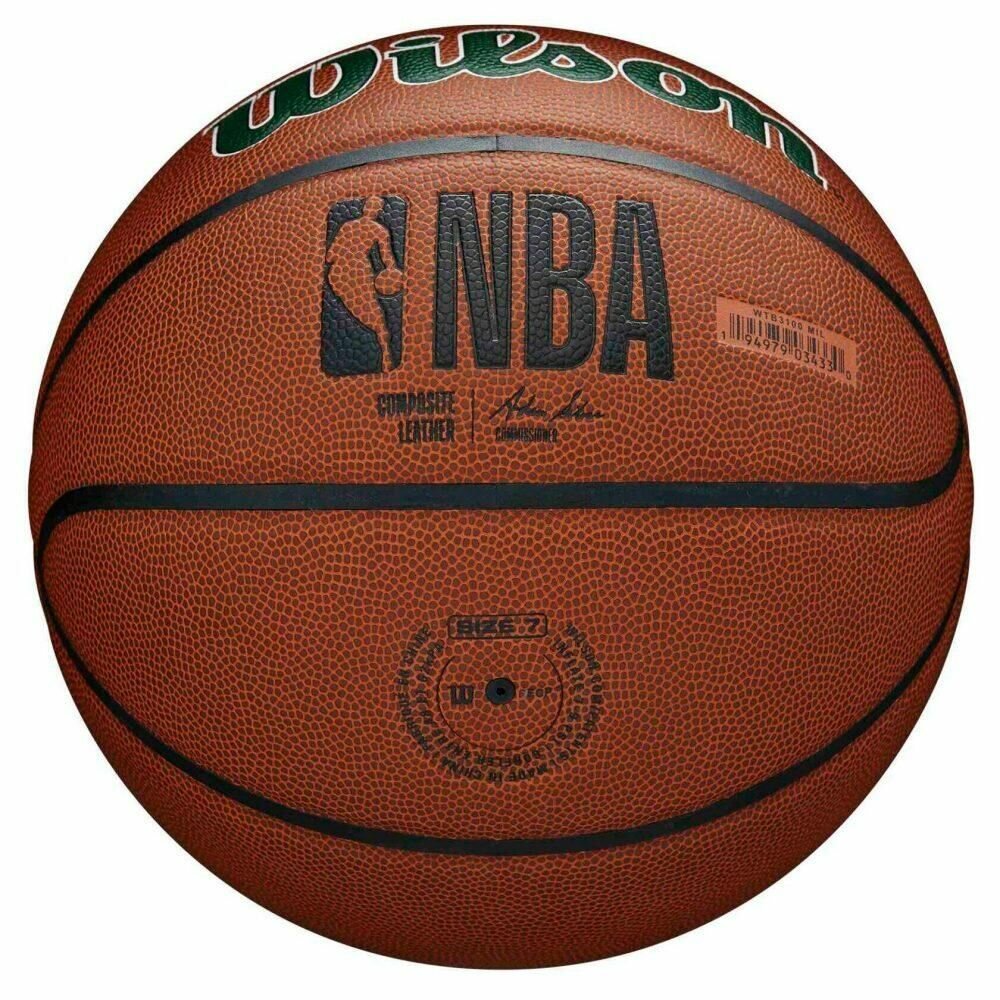 Decathlon Баскетбольный мяч Wilson Team Alliance Milwaukee Bucks, размер 7 - 7