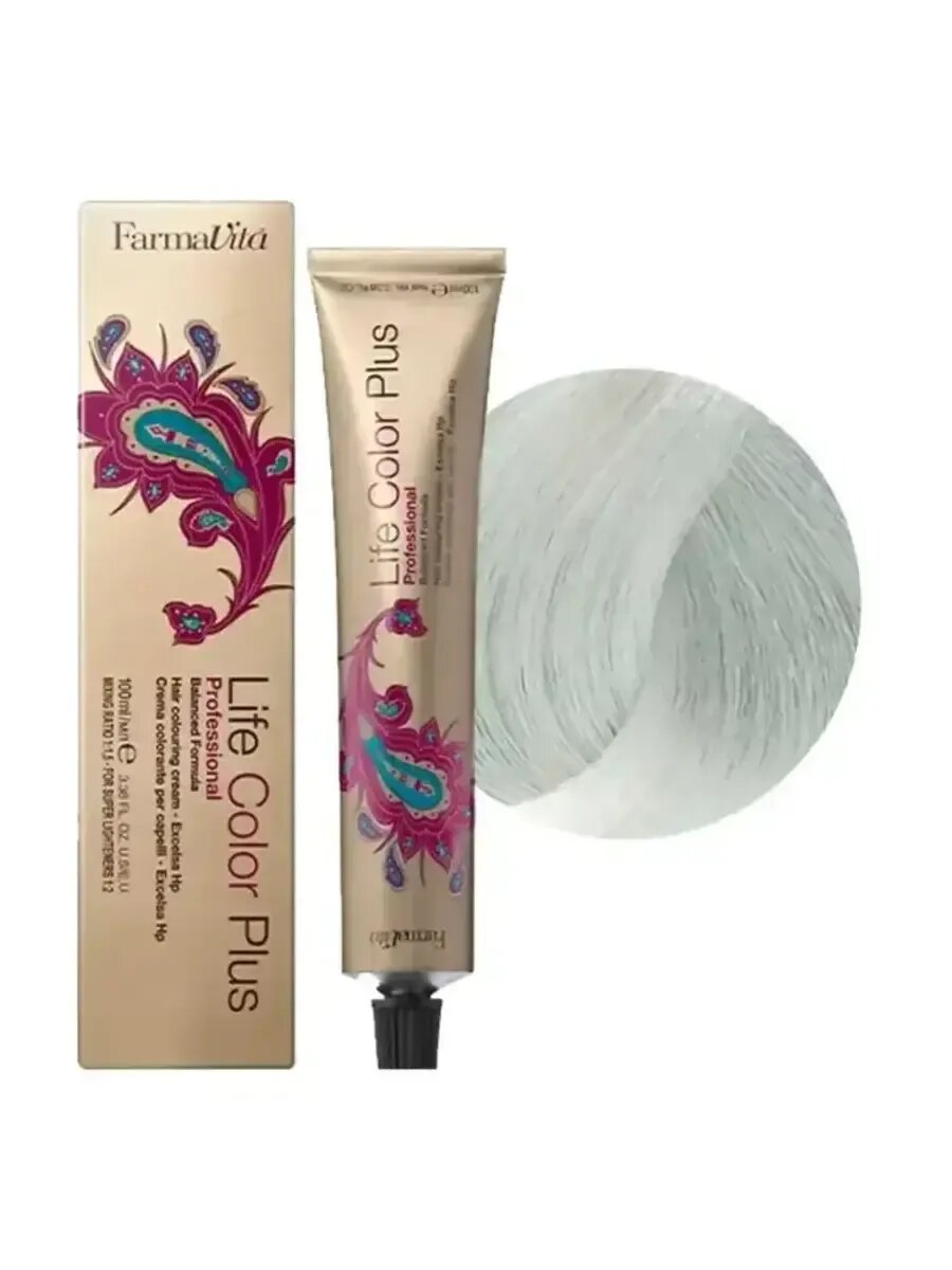 Краска для волос Farmavita Hair Coloring Life Color Plus Prof, Перманентный краситель с низким содержанием аммиака, 912