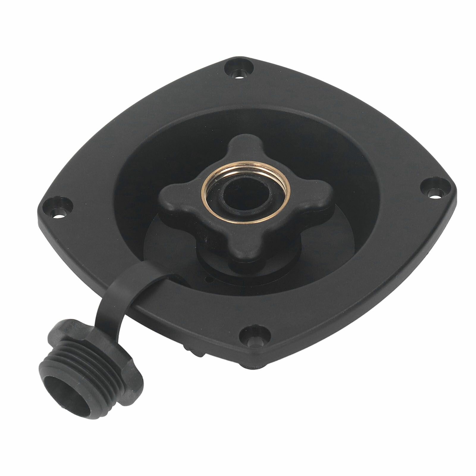 Настенный водопроводный кран для автодома с регулируемым давлением, с быстроразъемным соединением для прицепа, кемпера, лодки, черного цвета, прочный