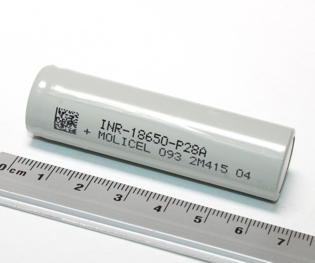 Аккумулятор MOLICEL INR18650-P28A 3,7V, 2800mAh, Li-ion низкотемпературный до -20А