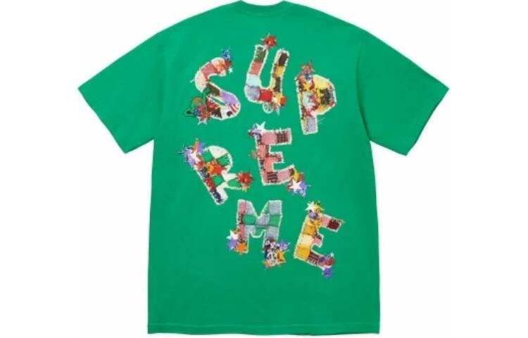 Майка Supreme, размер S, зеленый,